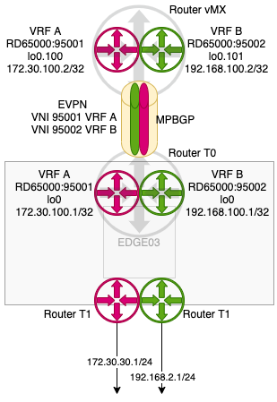 NSX-T EVPN type 5 z routerm Juniper vMX - SafeKom Blog